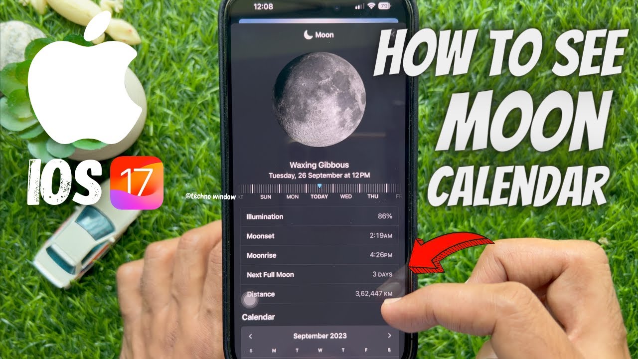 How to See the Moon Calendar on iPhone - YouTube