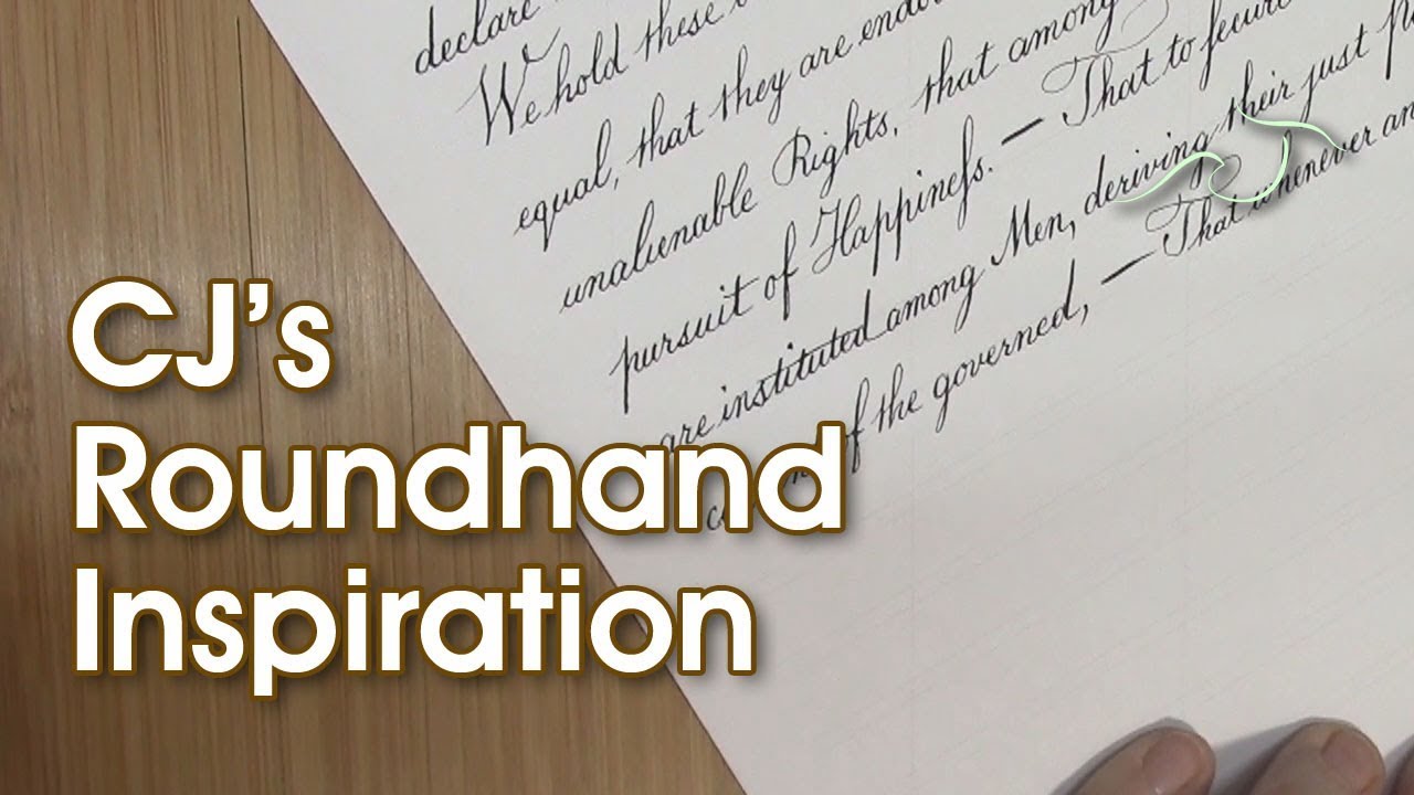 CJ's Roundhand Inspiration - YouTube