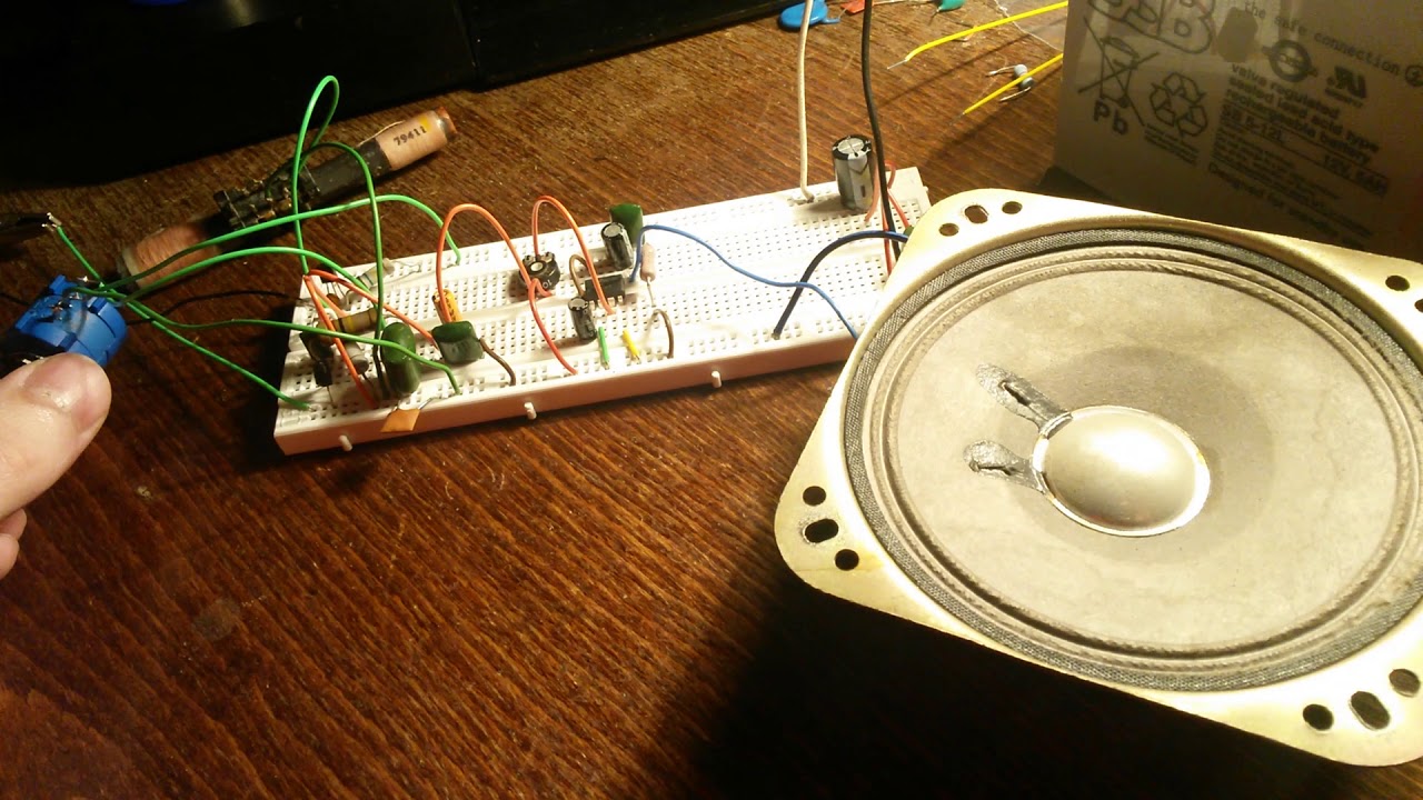 AM receiver with TA7642 - YouTube