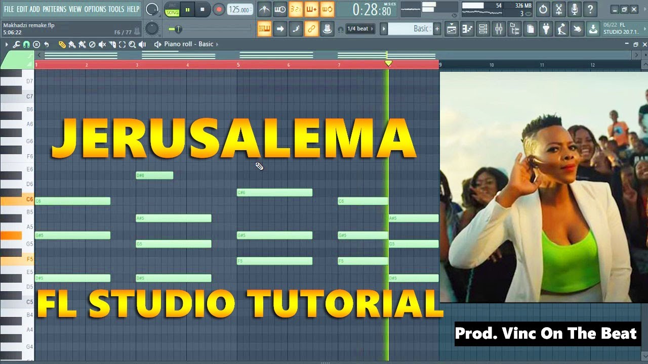 JERUSALEMA TUTORIAL FL STUDIO | How to make Jerusalema instrumental in ...