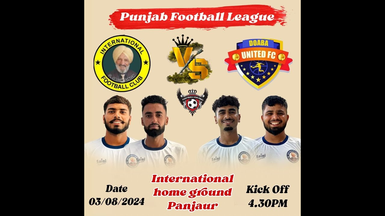 🔴[LIVE] 38th PUNJAB STATE SUPER FOOTBALL LEAGUE PANJOUR (HOSHIARPUR ...