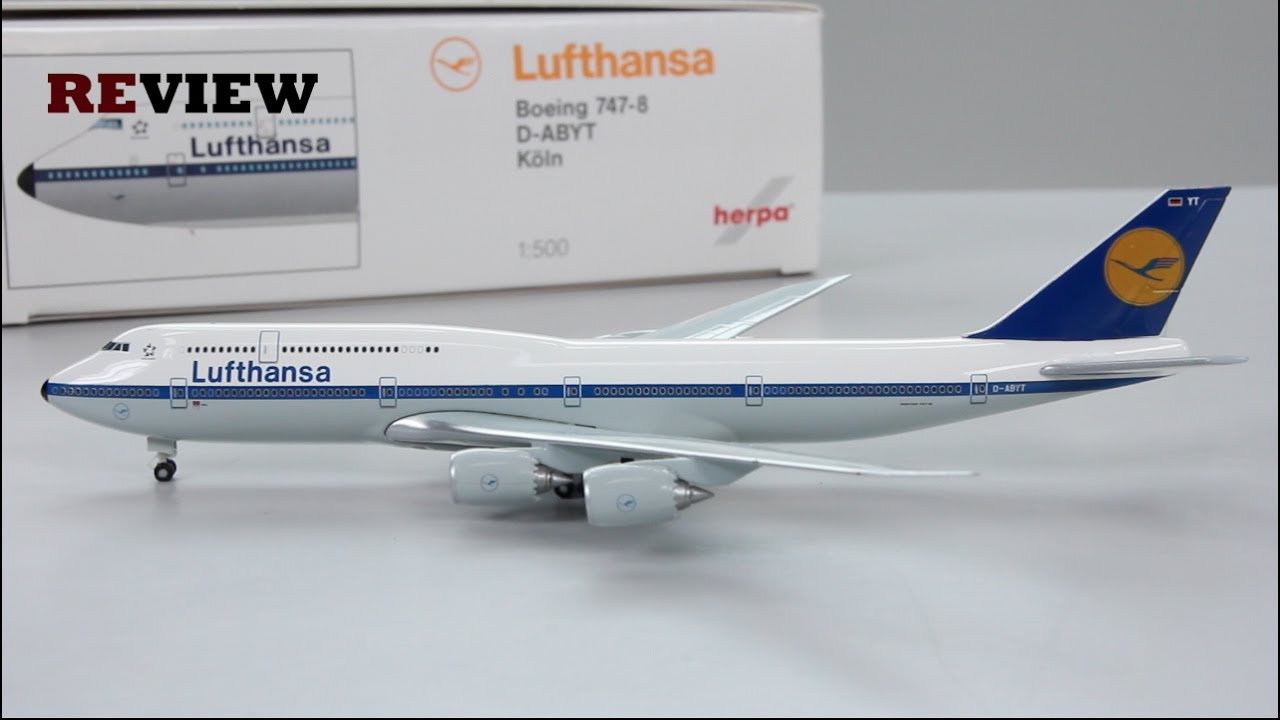 Review #100 Lufthansa Boeing 747-8I 1970s retro livery - YouTube