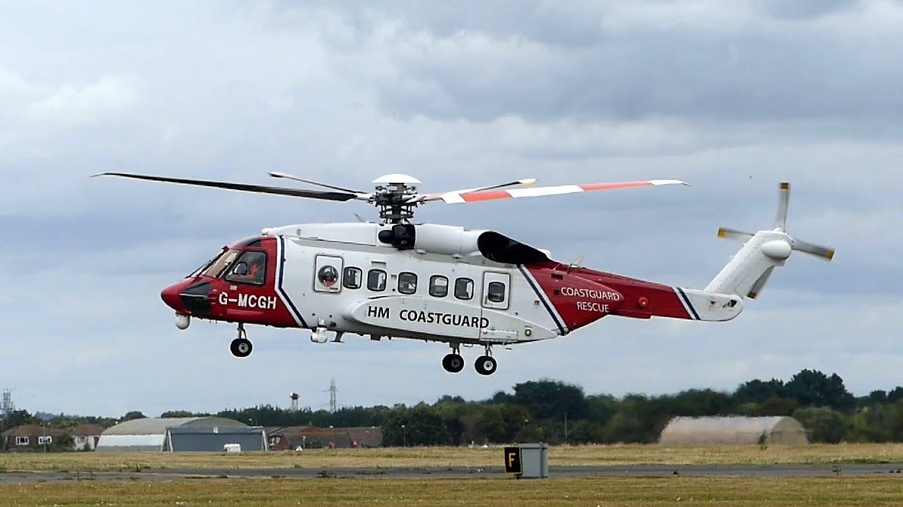 Coastguard Helicopter CG912 (G-MCGH) at Solent Airport - Tuesday 18 ...