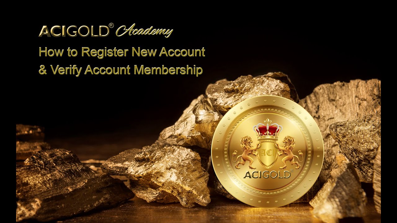 ACI GOLD® Academy - Tutorial Register Account & Verify Membership - YouTube