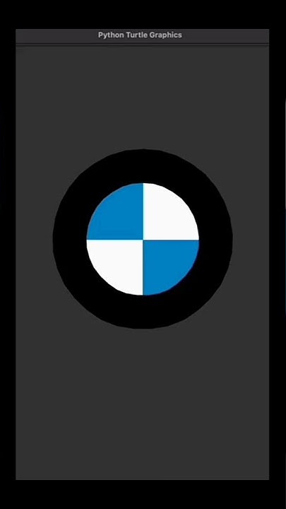 How to Draw BMW logo Using Python easy for beginners #shorts #python # ...