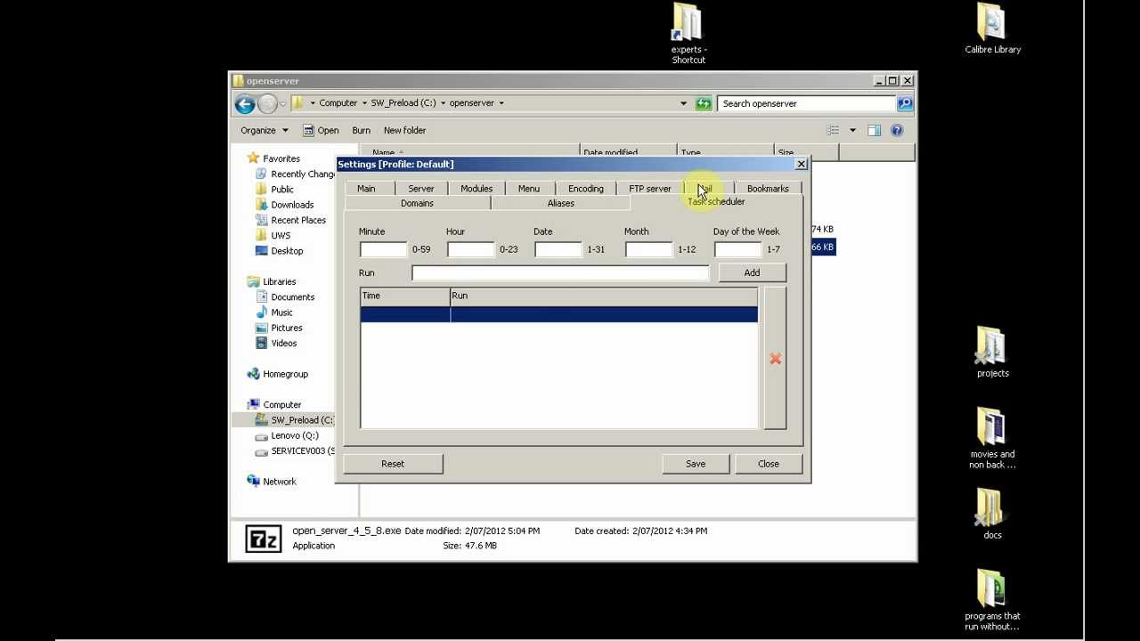 Open Server - installing WAMP stack for web development open-server.ru ...