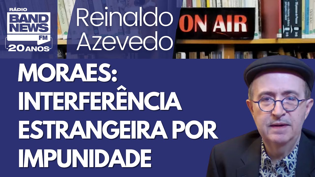 Reinaldo – Moraes repudia interferência estrangeira no STF, patrocinada por Bolsonaro - YouTube