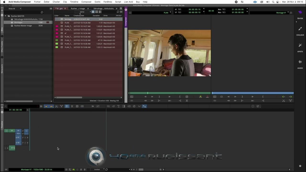 4 - Formation Avid Media Composer : Création de séquence - YouTube