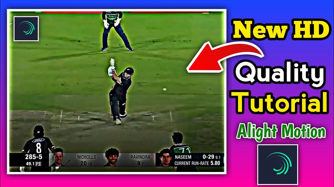 Quality Cricket Video Editing Tutorial Alight Motion | Like Big Cricket YouTubers | Baloch Editz ...