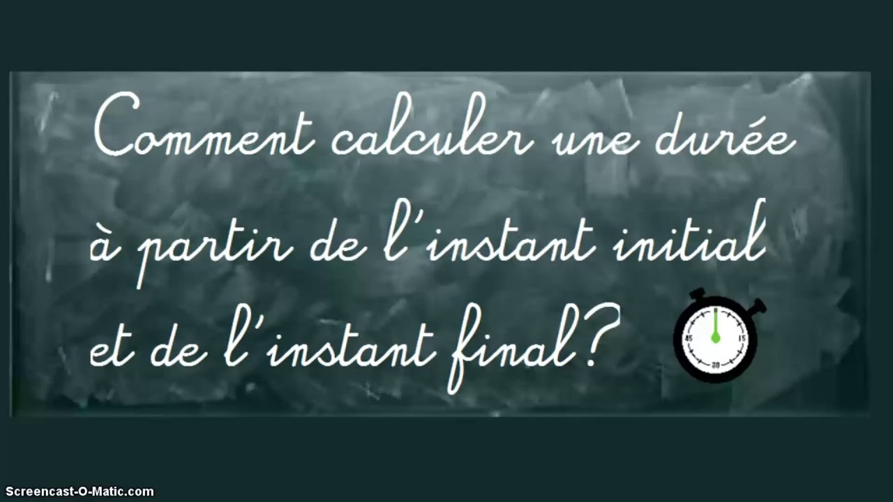 Comment calculer la durée du trajet - YouTube