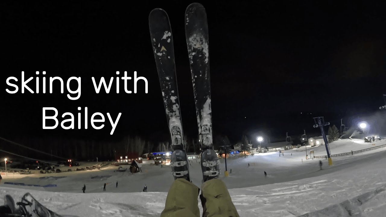 skiing with Bailey - YouTube