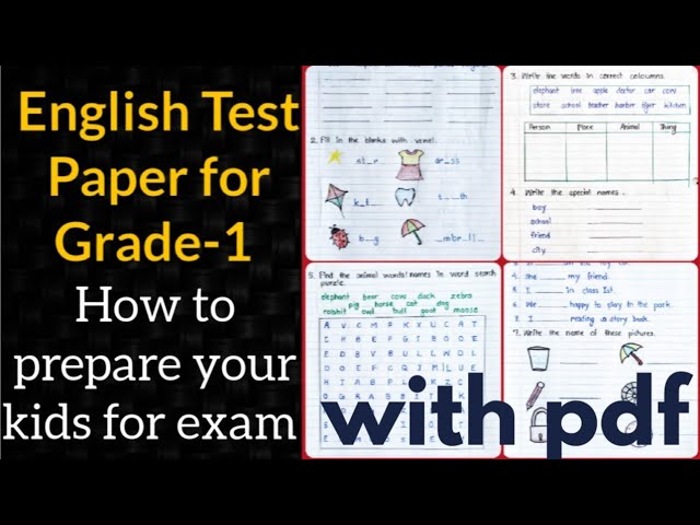 1st Grade English Test Periodical Test English 1 | PDF