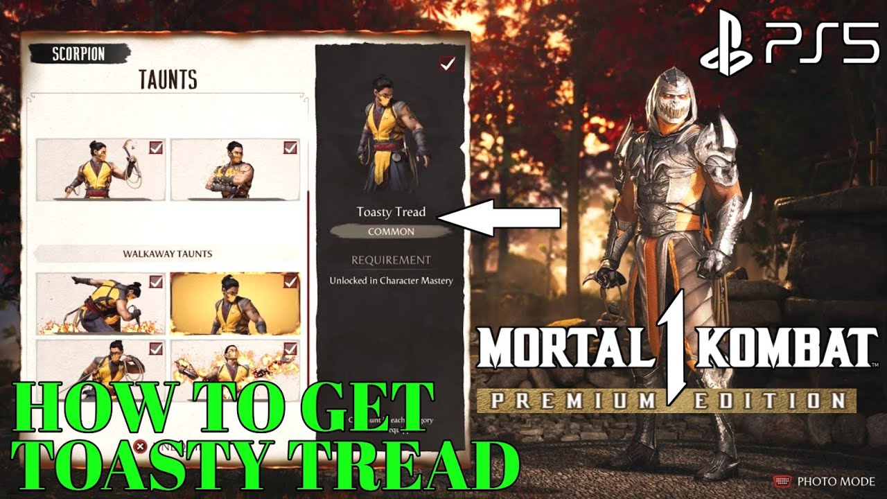 How to Get Scorpion Toasty Tread Taunt MORTAL KOMBAT 1 Scorpion Taunt ...