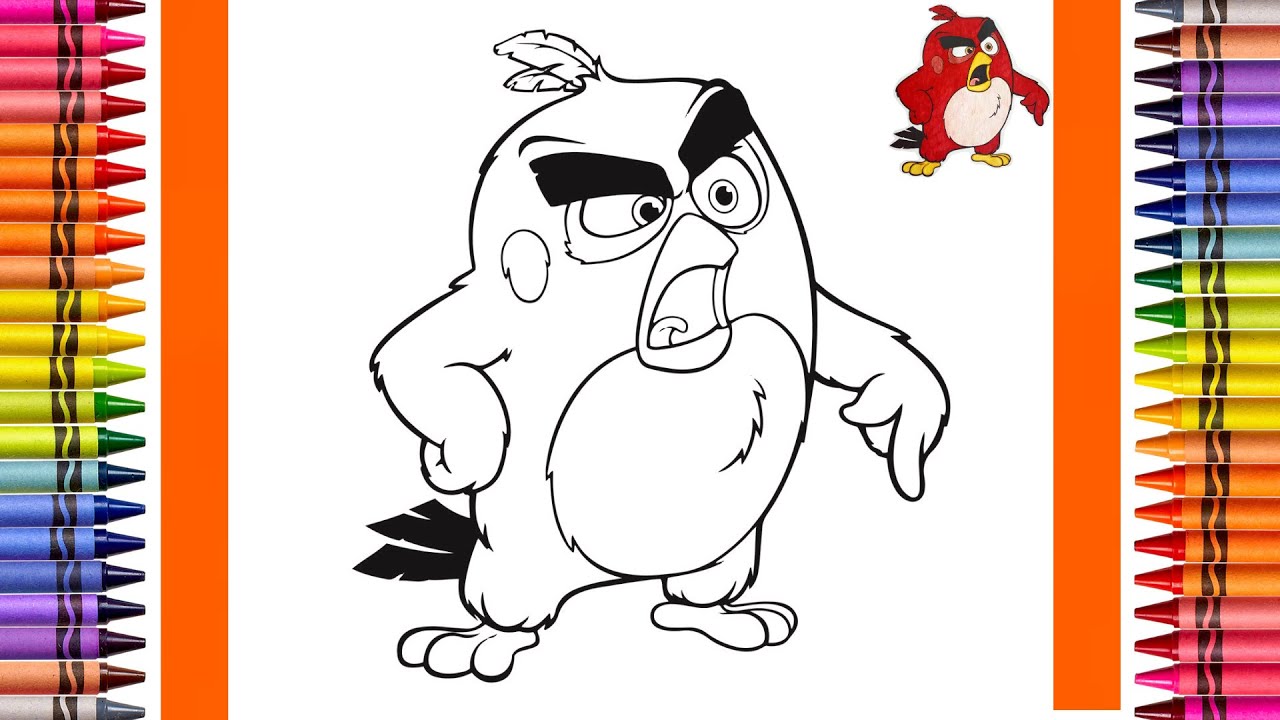 Angry Birds Red Coloring