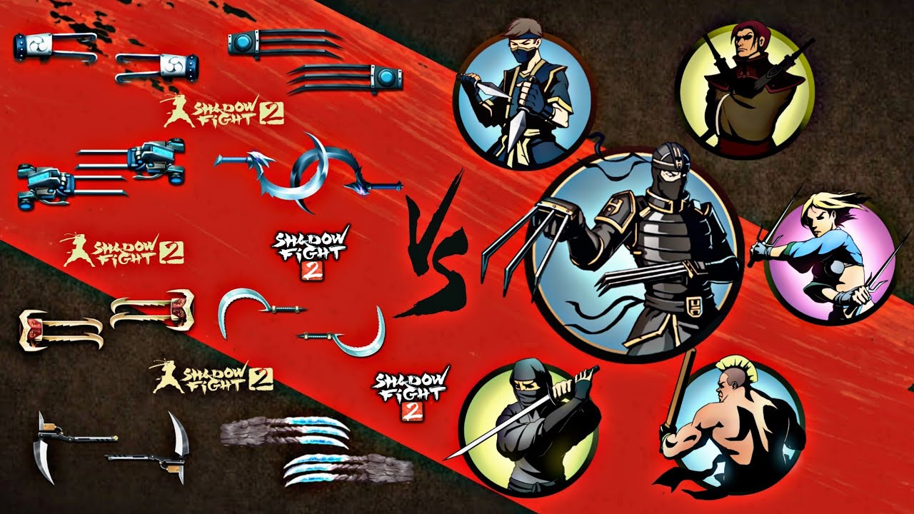 Shadow Fight 2 | All Claws vs Lynx and Bodyguards - YouTube