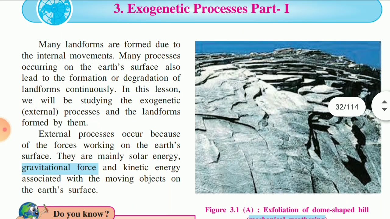 Standard 9th | Chapter 3 | Exogenetic Processes Part-I | Part 1 - YouTube
