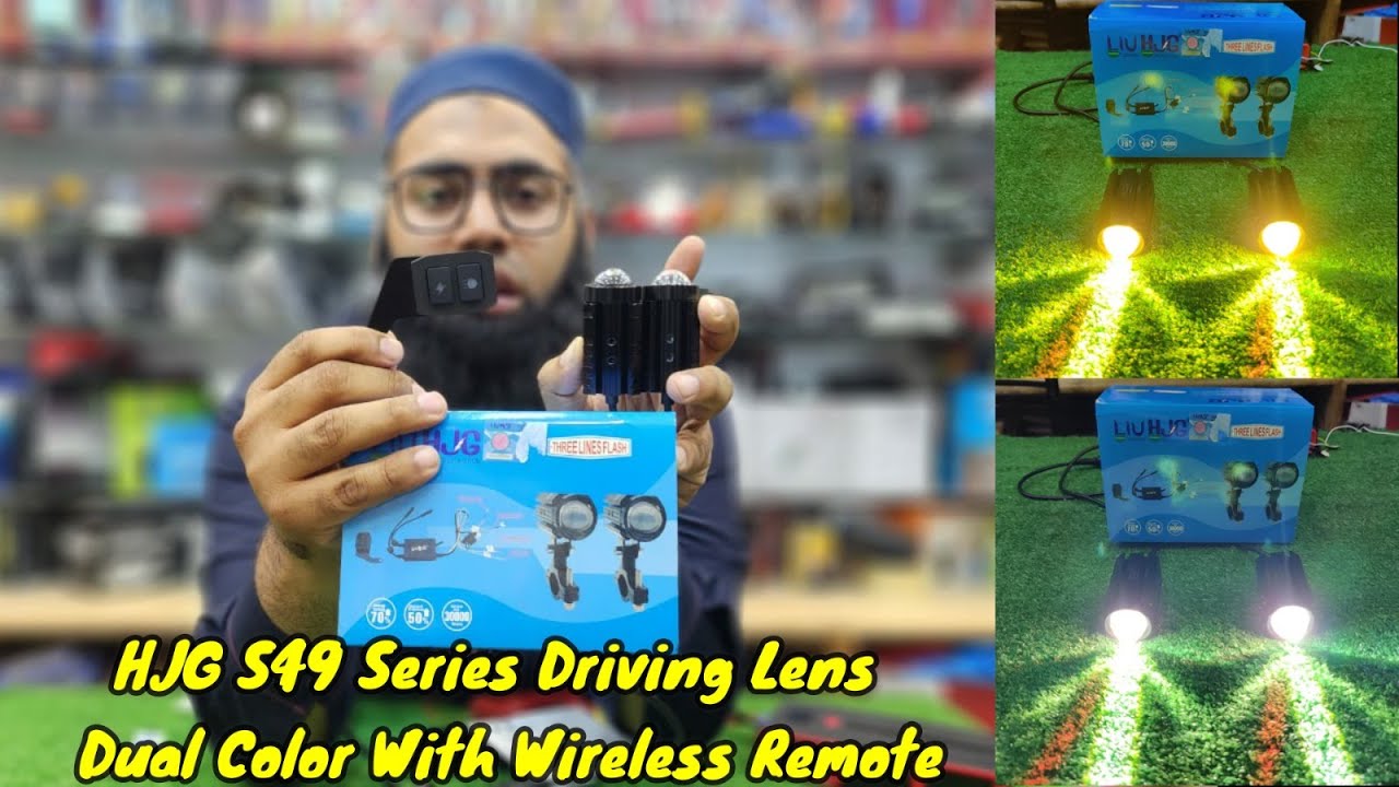 HJG S49 Series Driving Lens Dual Color With Wireless Remote And Flasher ...