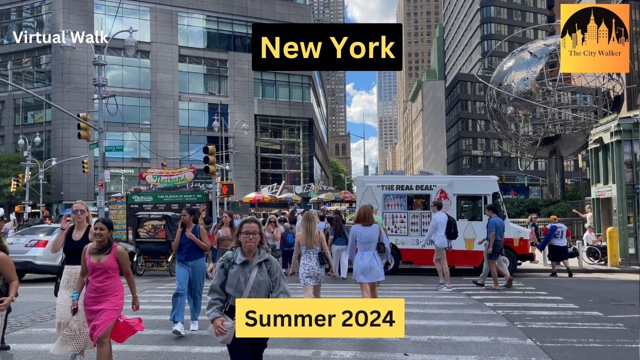 4K 🇺🇸 New York City Virtual Walking Tour. Summers in New York 2024 ...
