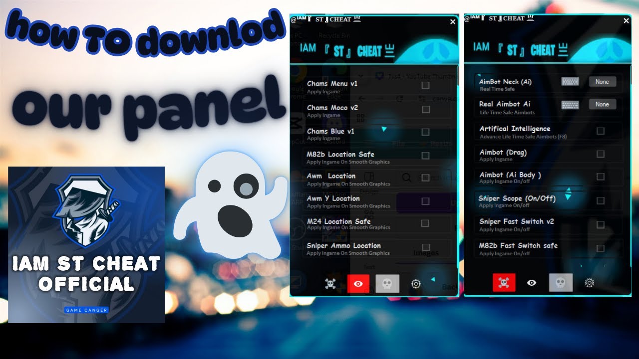 HOW DOWNLOD ☠️ IAM ST CHEAT'S PANEL 👻😎 - YouTube