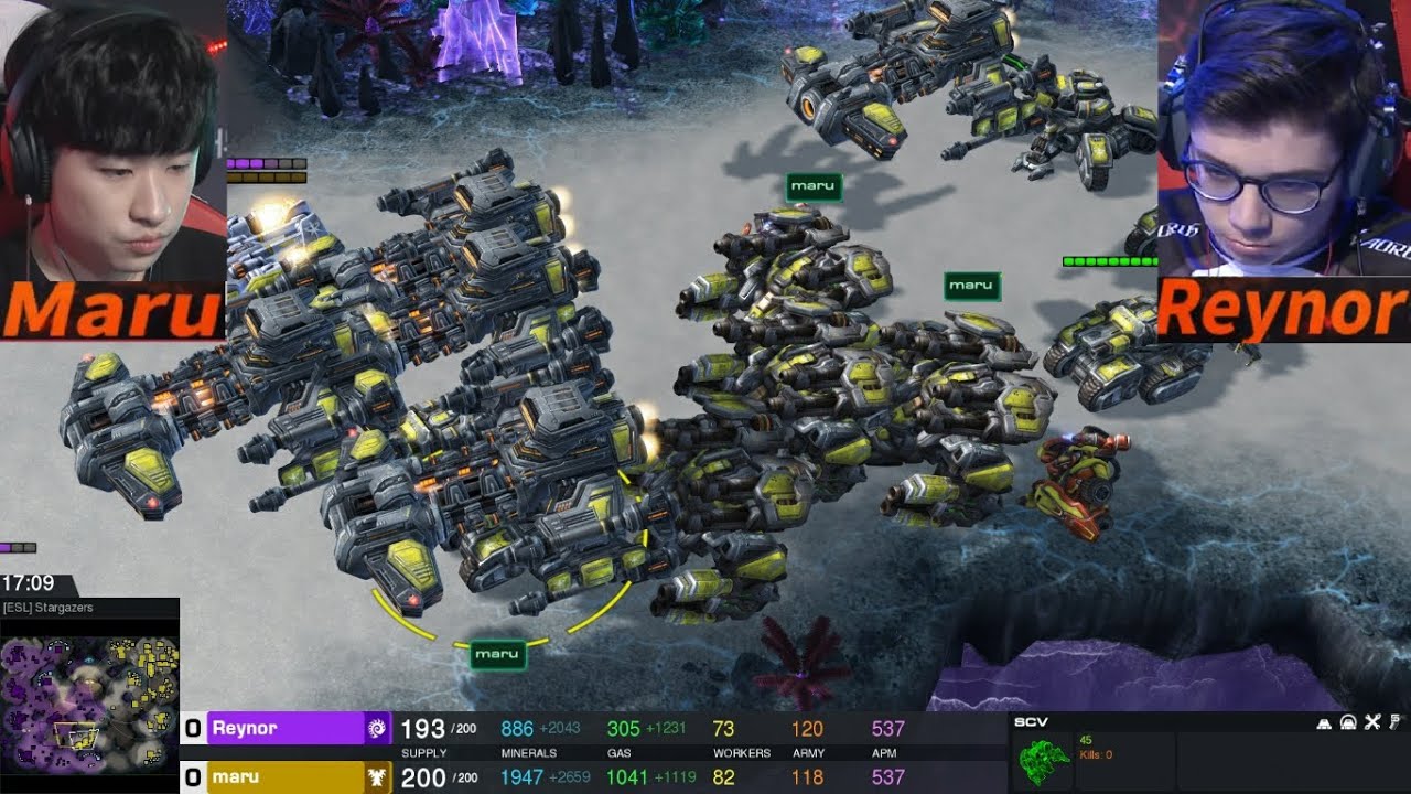Starcraft 2 MARU vs REYNOR Terran Mech SC2 Tournament Proleague 2022 ...