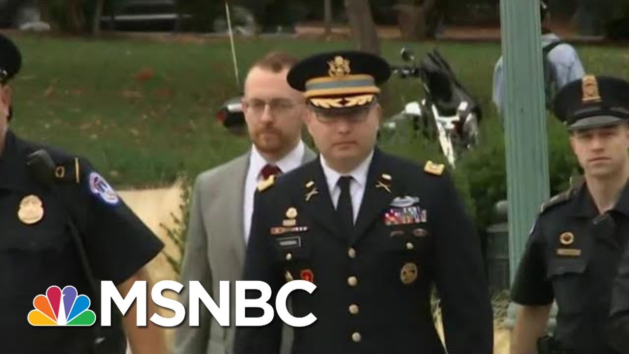 Alexander Vindman Testimony Contradicts 'Exact Transcript' Claim ...