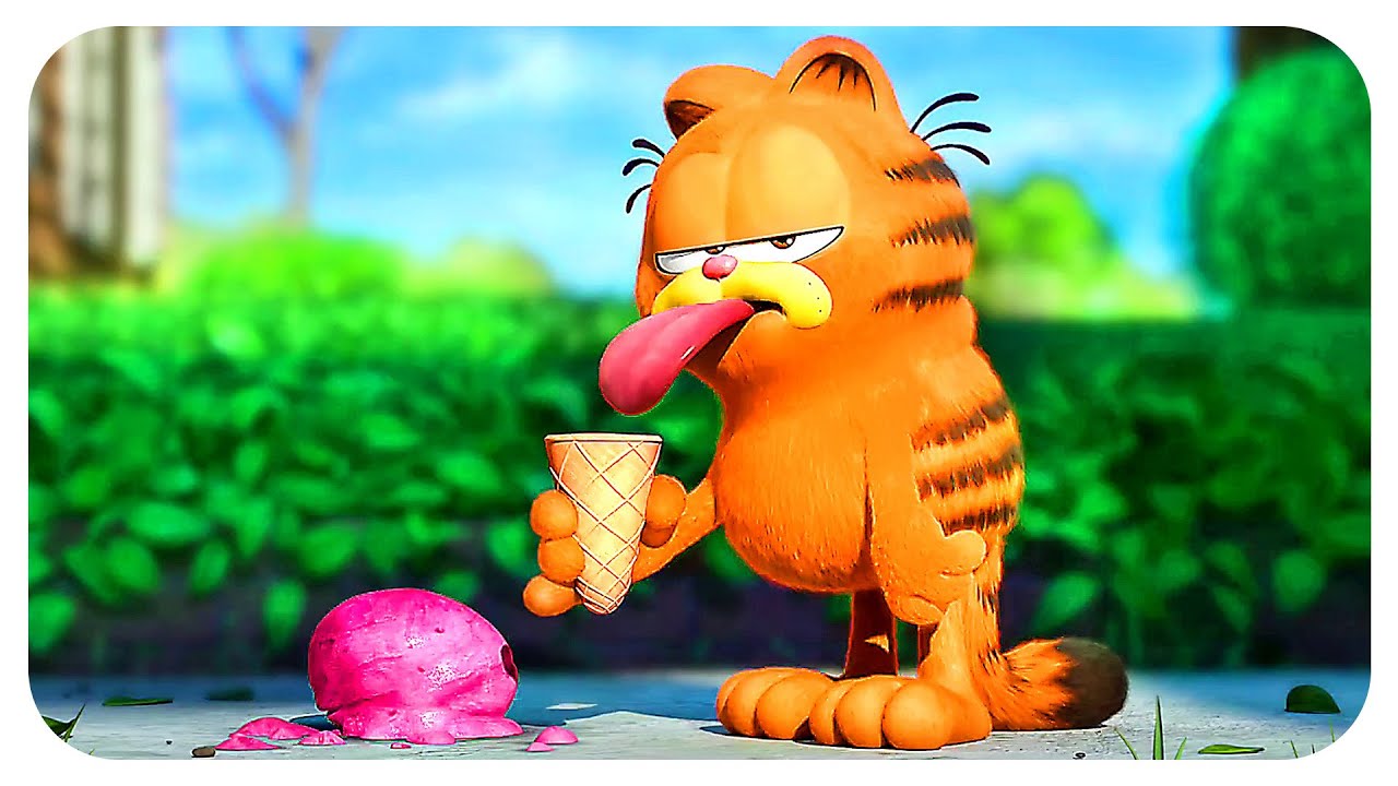 "Garfield drops his ice cream" THE GARFIELD MOVIE TV Spot (2024) - YouTube