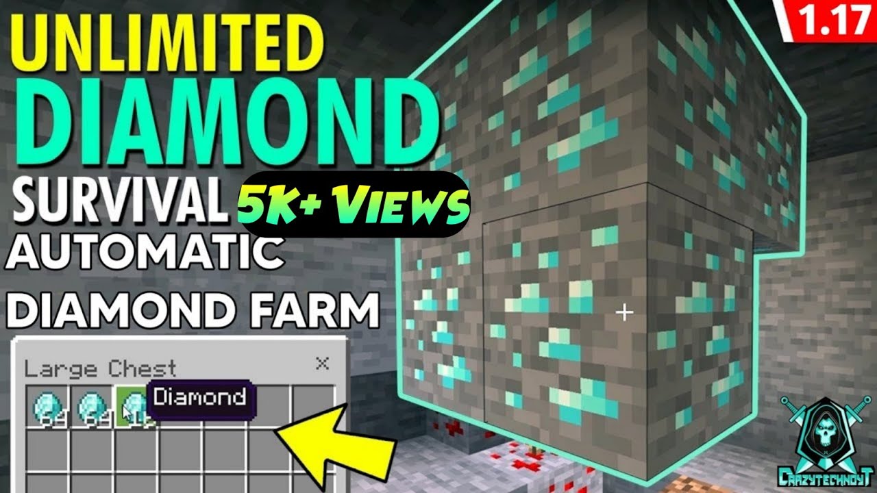 How to make automatic diamond farm in Minecraft survival | shots ...