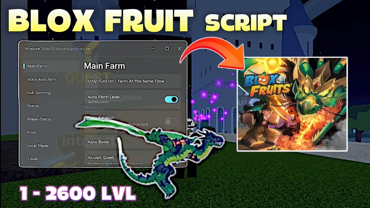 [🐉DRAGON] Blox Fruit Script | PASTEBIN 2024 - ( AUTO FARM | 1 - 2600 ...
