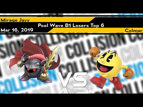 [Smash Ultimate] Collision 2019 (Pools) - Mirage Jayy (Metaknight) vs Colmar (Pacman)