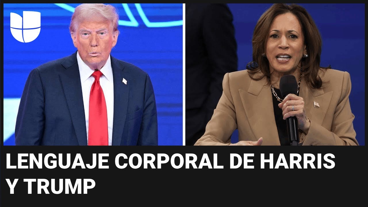Analizamos el lenguaje corporal de Harris y Trump en los foros con ...