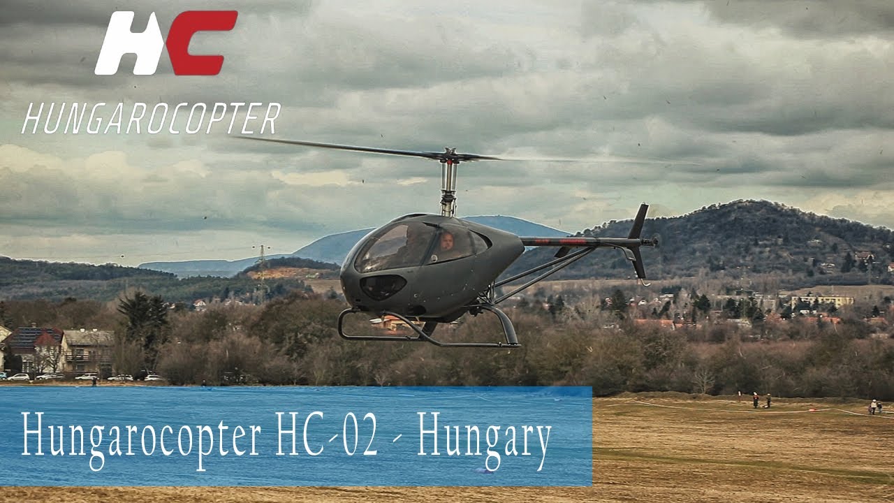 Hungarocopter HC-02 arrival and departure - Hármashatárhegyi repülőtér ...