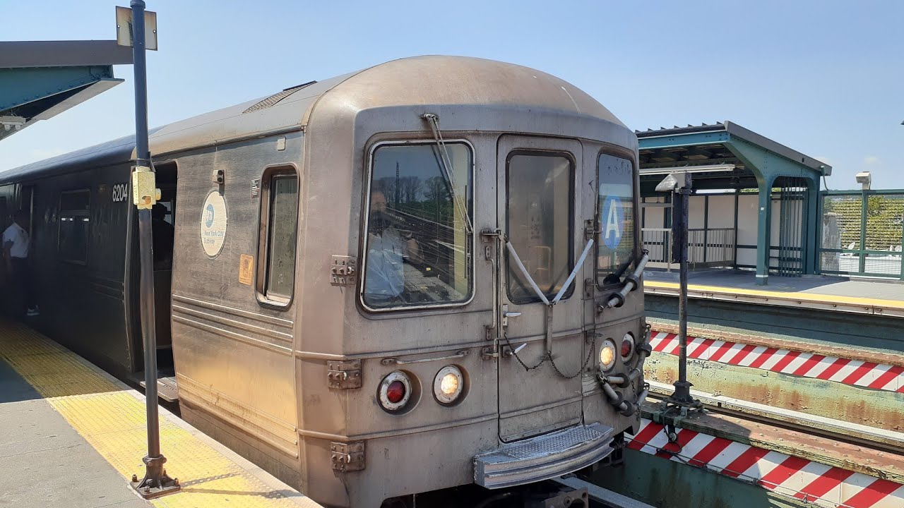 (A) Train Action at Rockaway Blvd (R46, R179) - YouTube