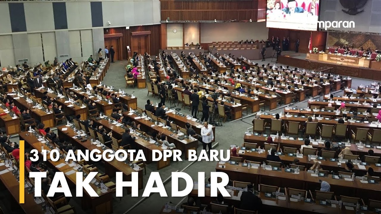 Rapat Paripurna Anggota DPR Baru: Dari Bolos hingga Tidur - YouTube