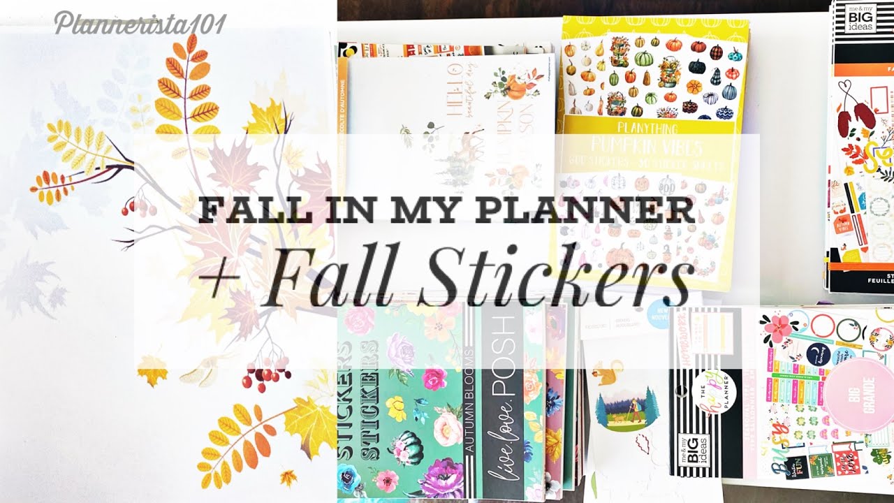 FALL IN MY PLANNER - DASHBOARD - FALL STICKER BOOKS - HAPPY PLANNER ...