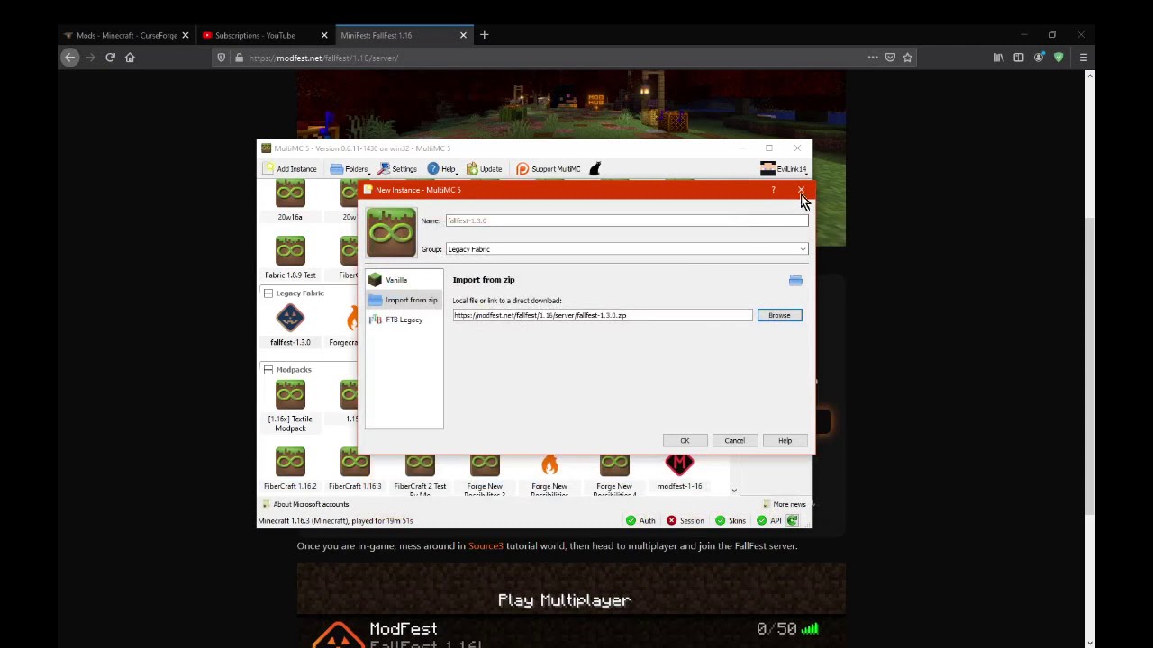 FallFest 1.16.3 Fabric Modpack Overview Part 1 - Install Tutorial & REI ...