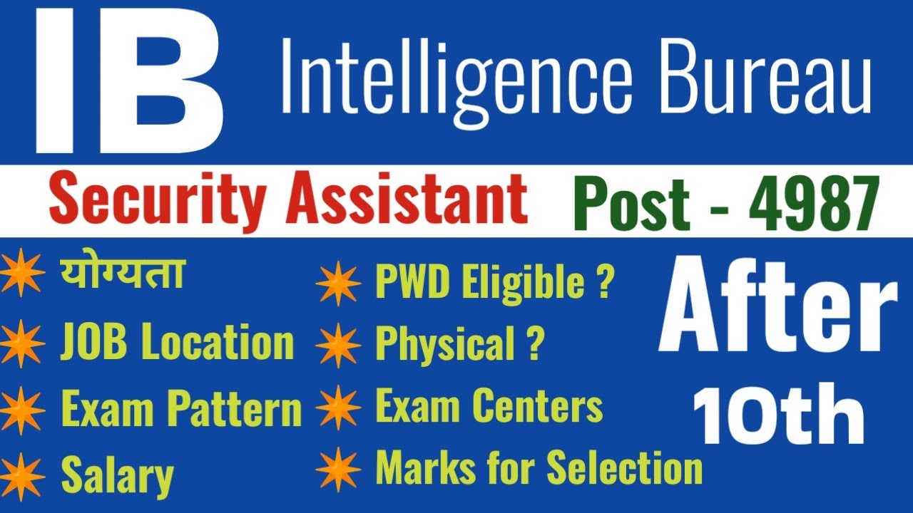 IB security Assistant job profile | what is ib security Assistant ...