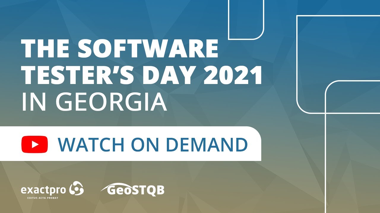 The Software Tester's Day 2021 in Georgia - YouTube