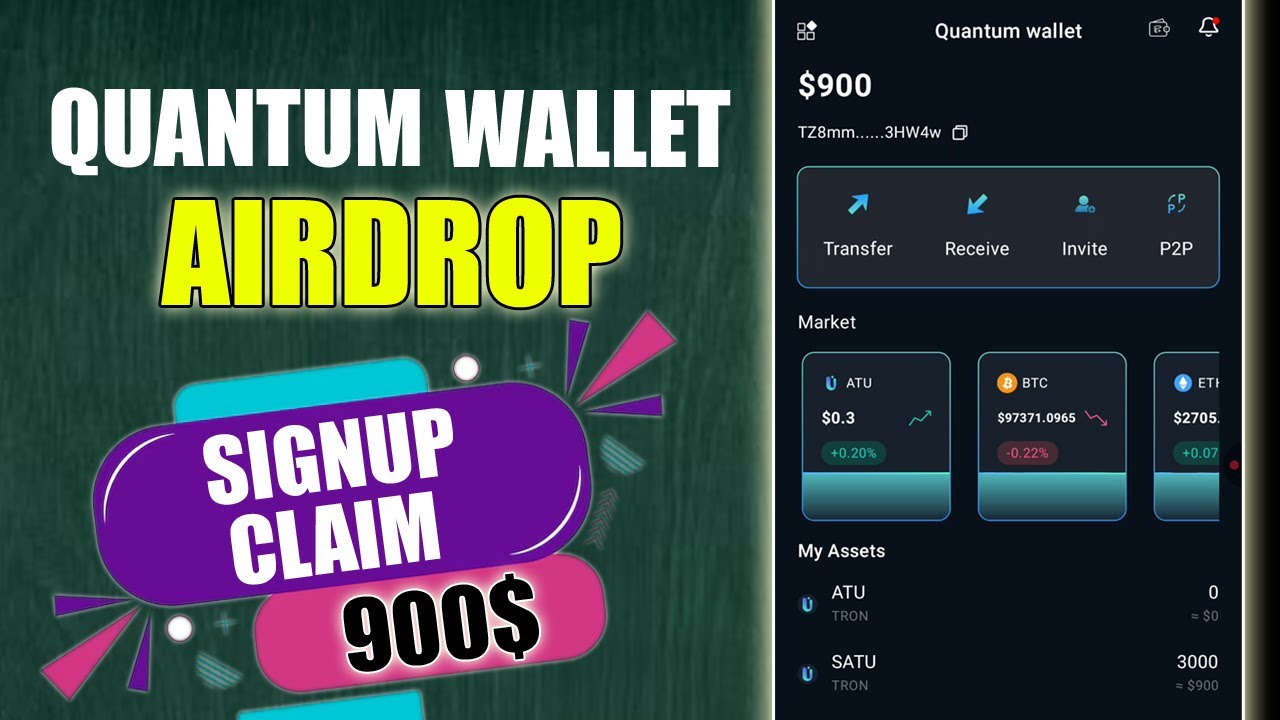 $ATU Quantum Wallet Airdrop💸Just Started Today Latest Testnet Crypto ...