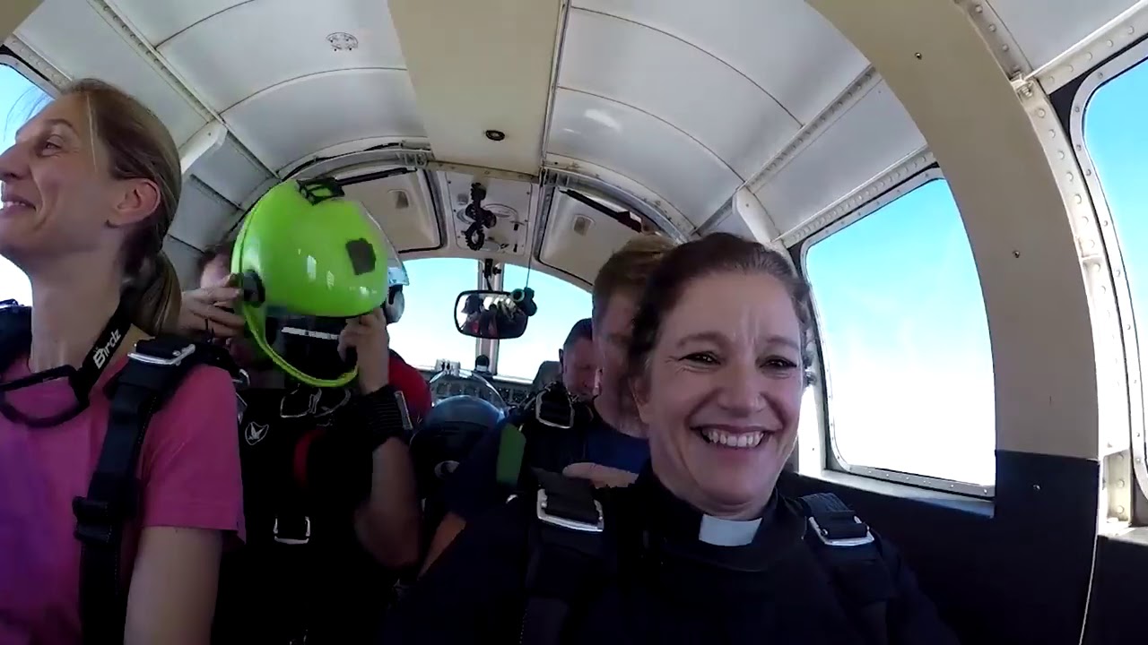 Hot Cares - Reverend Shona: Tandem Jump for Hot Cares - YouTube