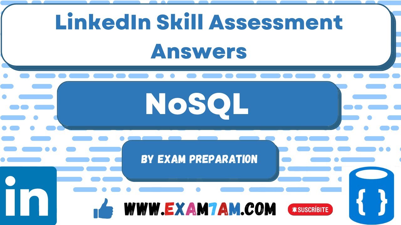 Nosql Linkedin Skill Assessment Answer 2023 Exam Preparation Linkedin Quiz Youtube