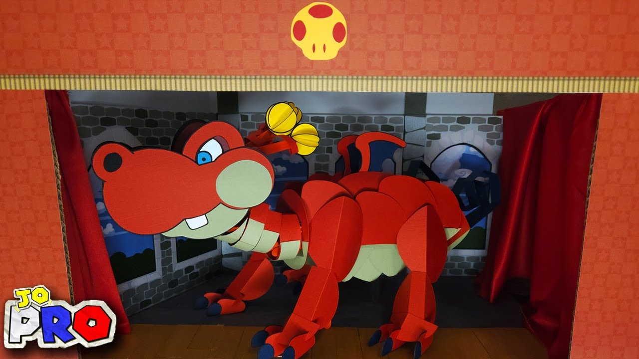 Paper Mario Stop Motion "Vs. Hooktail" Preview - YouTube