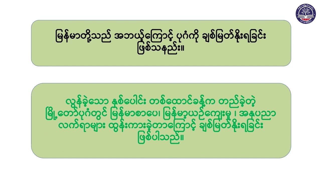 Grade 4 မြန်မာဖတ်စာ၊ သင်ခန်းစာ ၁၄ ပုဂံ၊ စာမျက်နှာ ၃၇ မှ ၄၀ Youtube