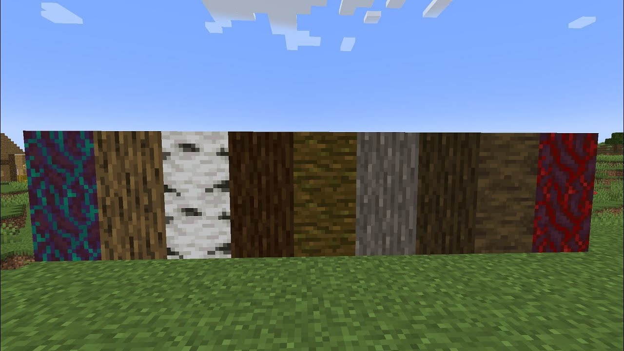 Wood types in minecraft - YouTube