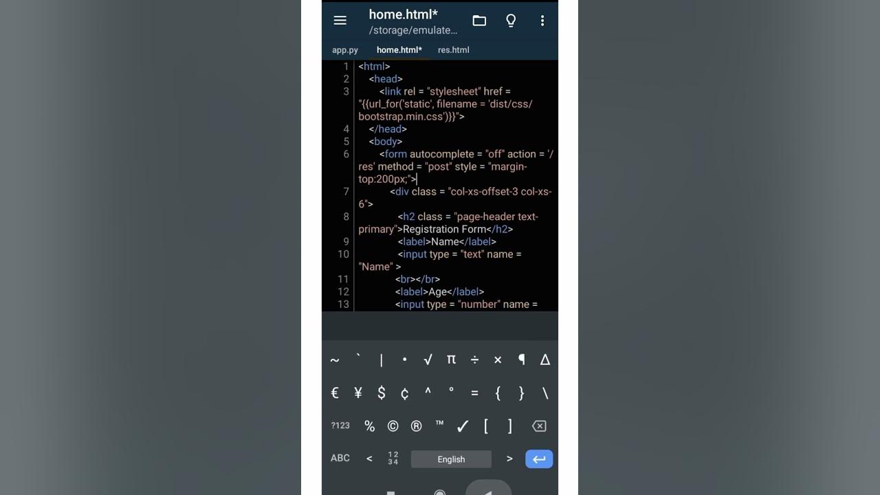 How To Use Css Stylesheet In Flask Using Pydroid3 Coding Flask Python Bootstrap Youtube