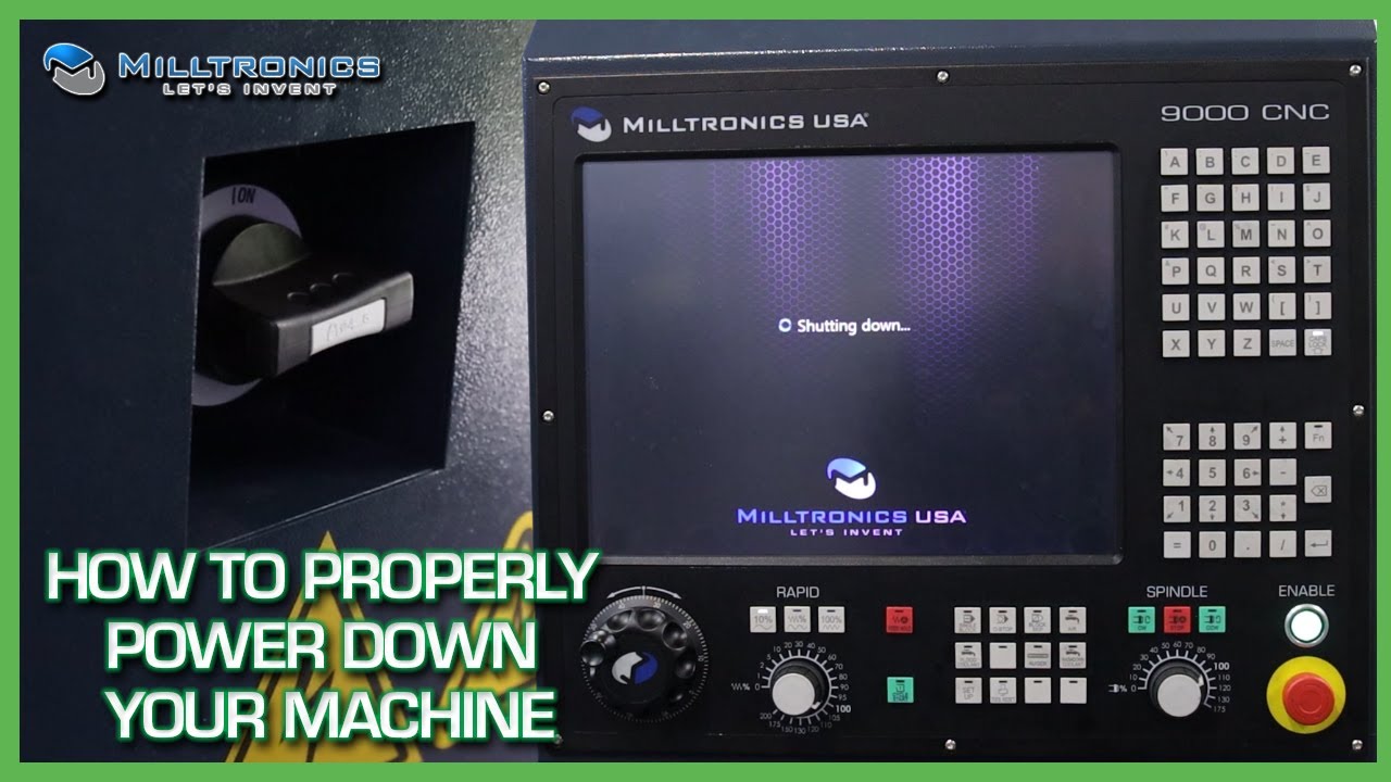How to Properly Power Down Your Machine | Milltronics Tutorial - YouTube