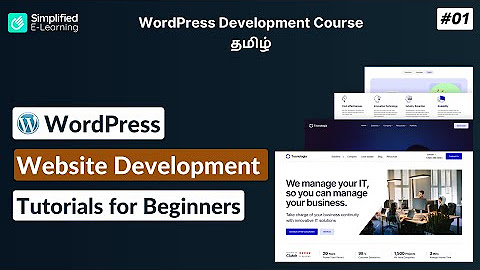 WordPress Website Development Tutorials for Beginners in Tamil | WordPress Development Course in ...
