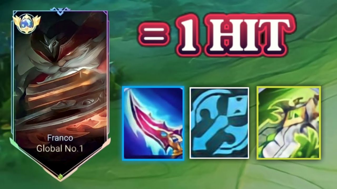 FRANCO USER'S PLEASE TRY THIS ONE HIT BUILD 2024 (99% BROKEN) -#mlbb ...