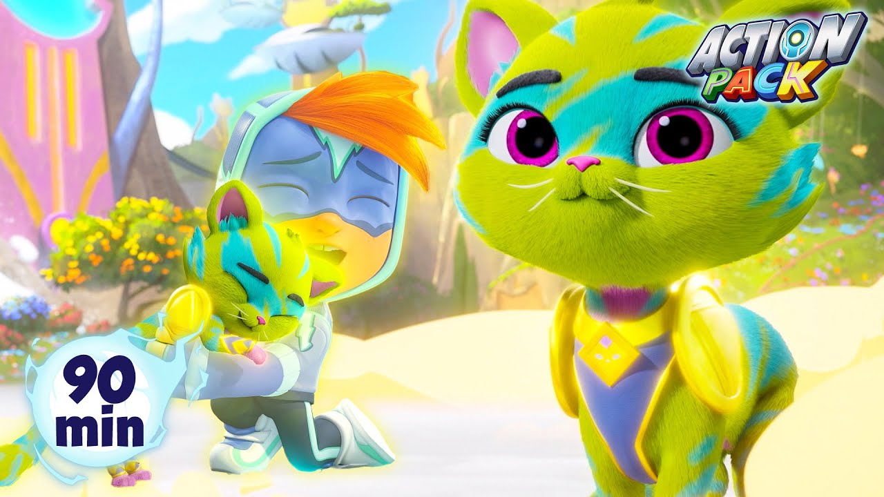 Super Meowzers⚡🦸‍♂Action Pack | Kids Cartoons | Videos for Kids ...