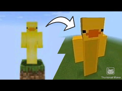 Pato horneado||Youtuber||Estatua de su skin en Minecraft pe - YouTube