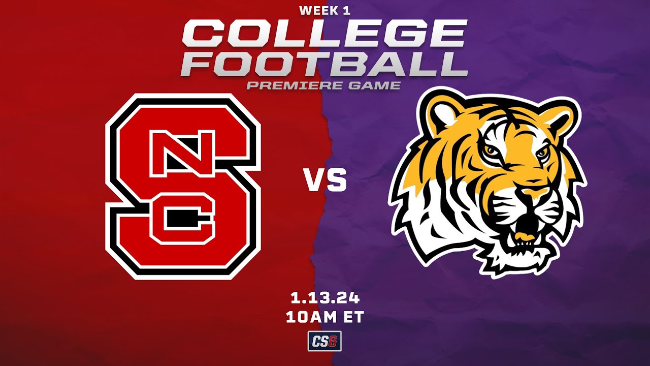 RFL College Series 6: #2 LSU vs NC State Week 1 - Premiere Game! | NCAA ...